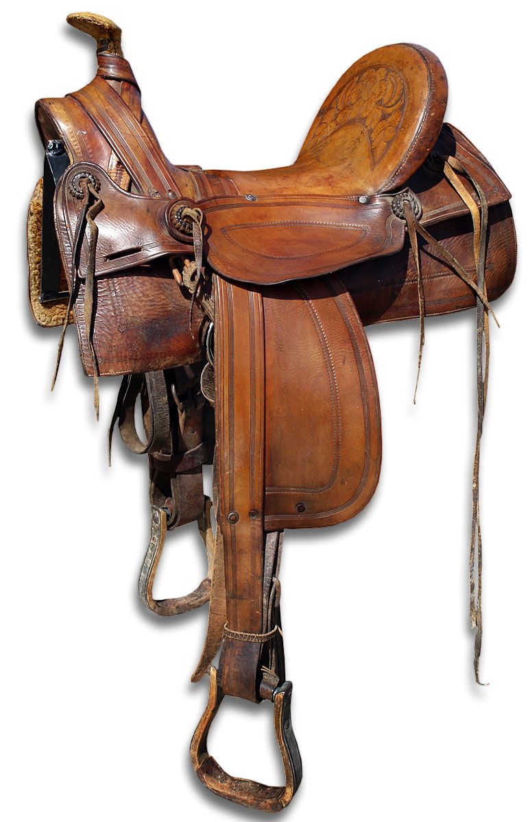 Unmarked half seat, high back saddle ca: 1890's