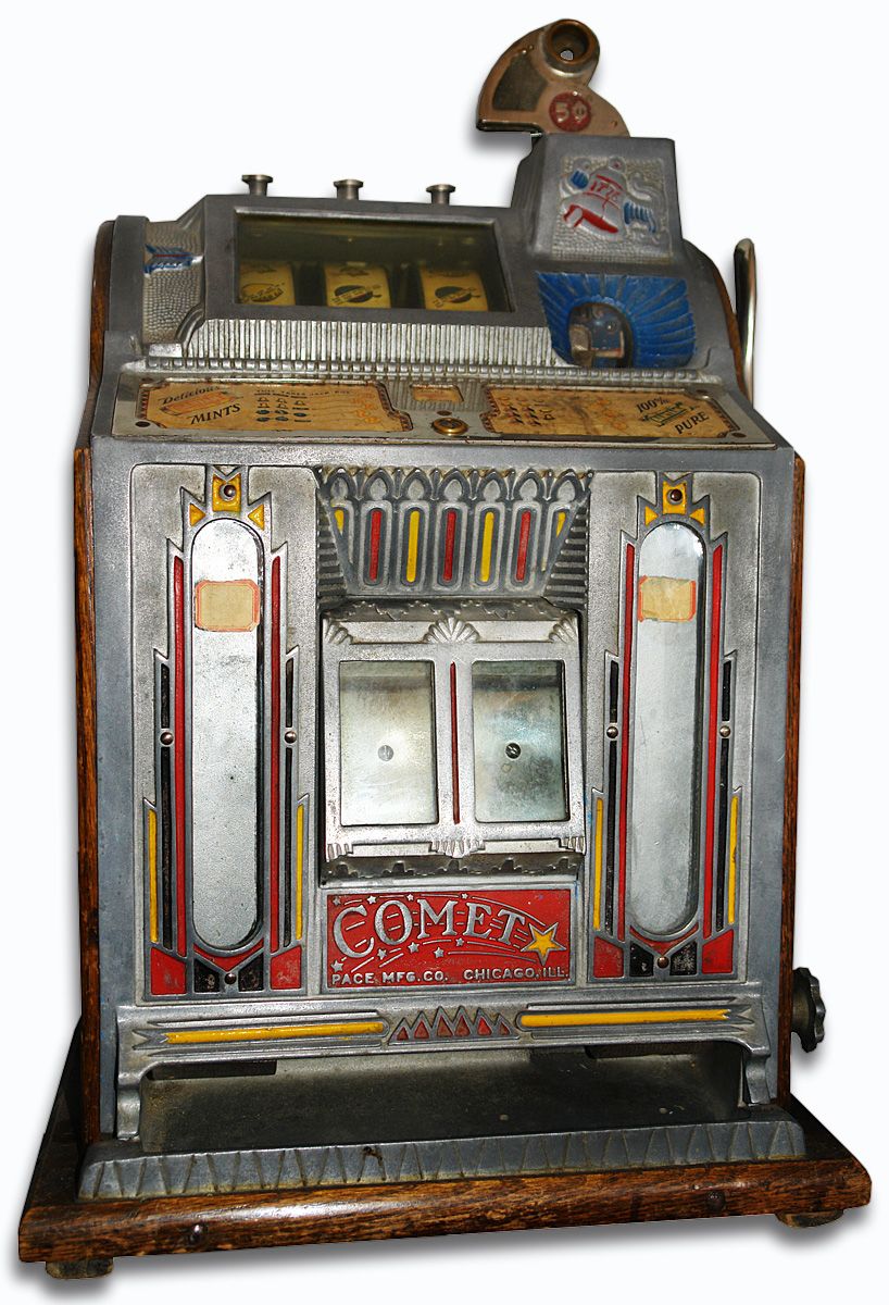 Antique Mills 5 cent slot machine, Comet Model, ca:1920's-30's