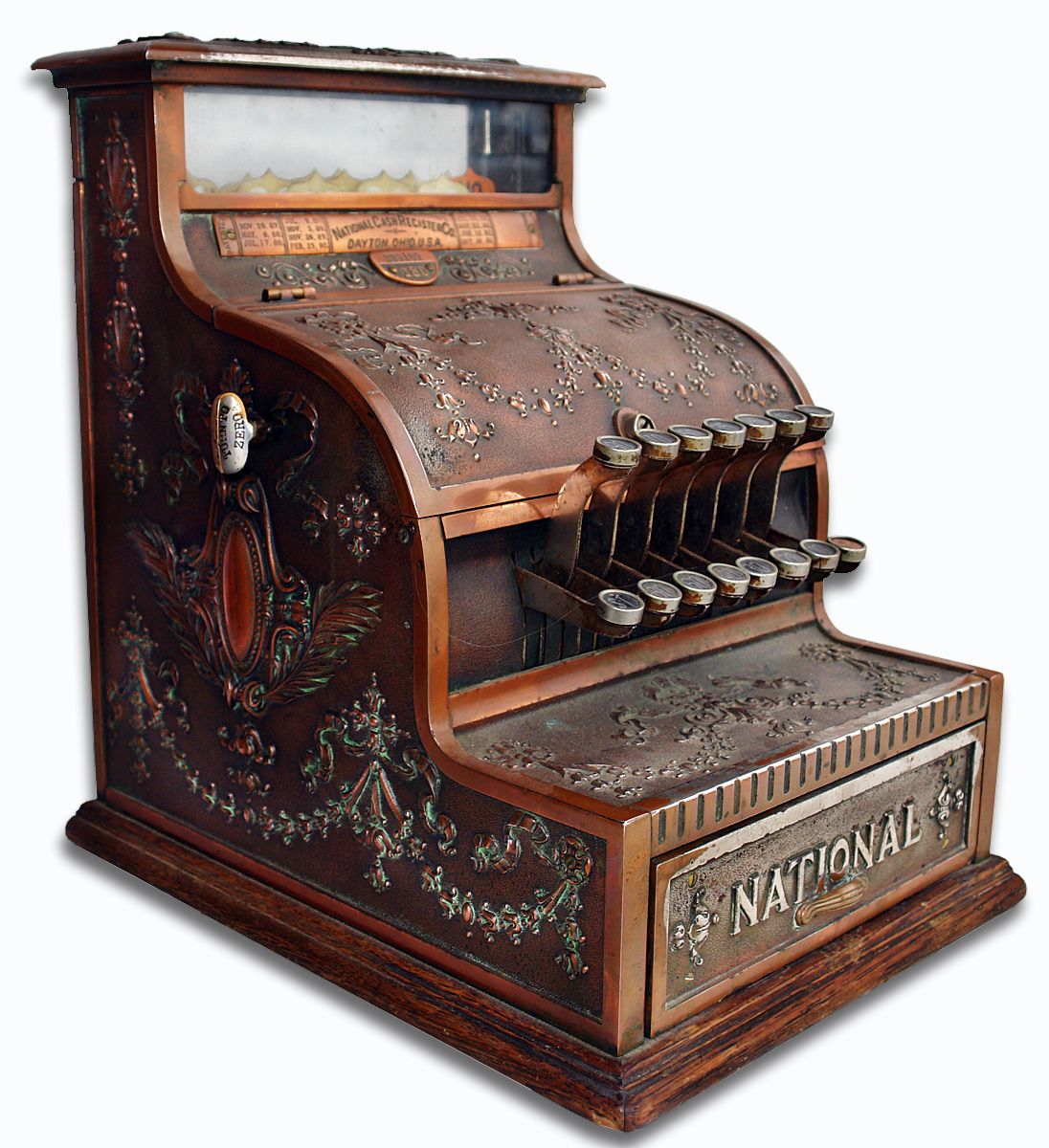 National candy store cash register, solid brass