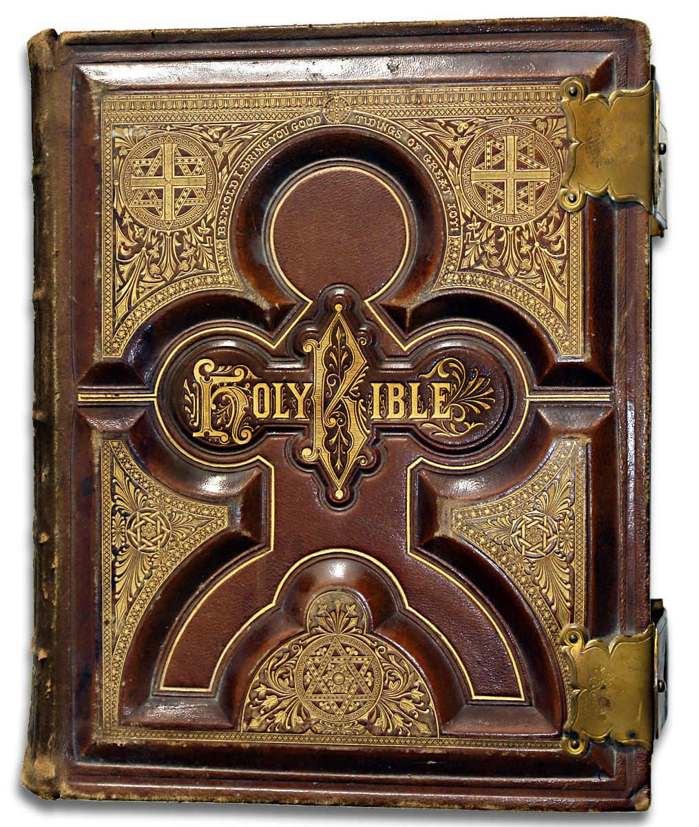 Spectacular leather bound 1873 Family Bible