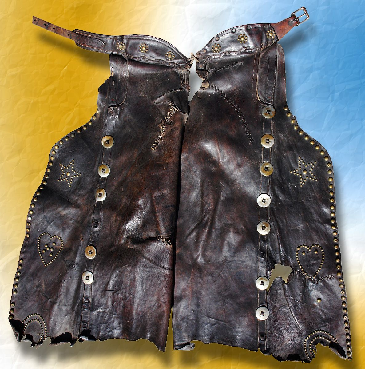Clark, Portland OR. 1890's fancy spotted chaps