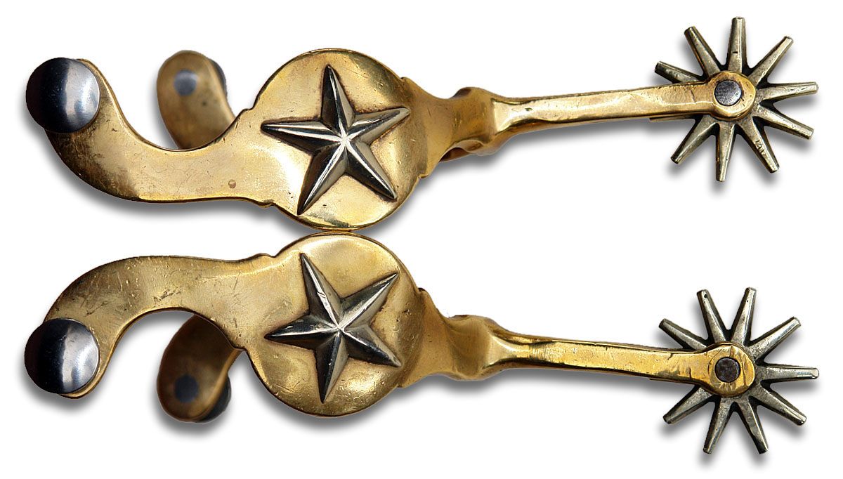 Buermann, Pre-1926 Star AB marked Hercules bronze spurs