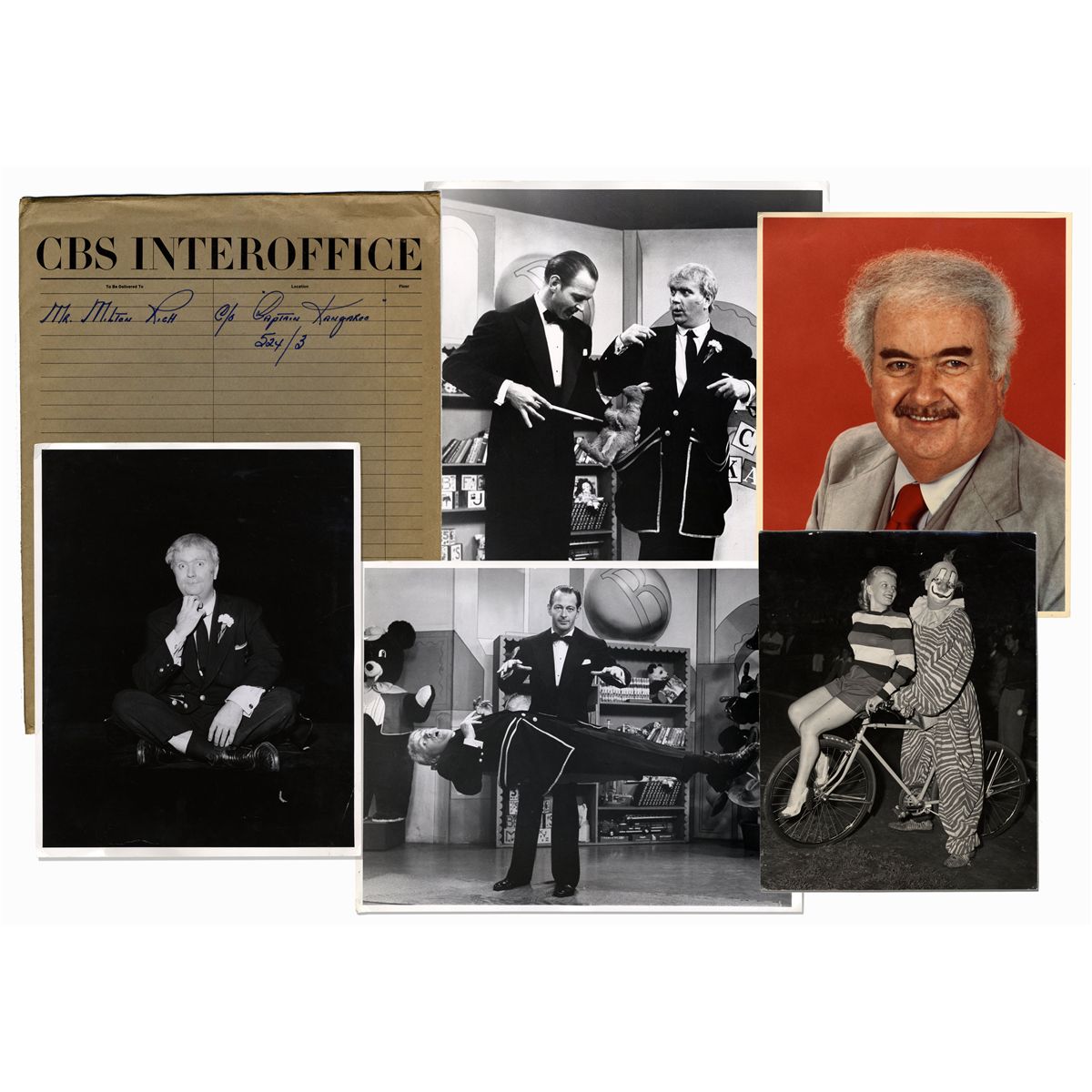 Oversized Captain Kangaroo Photos Including One of Him as Clarabell the ...
