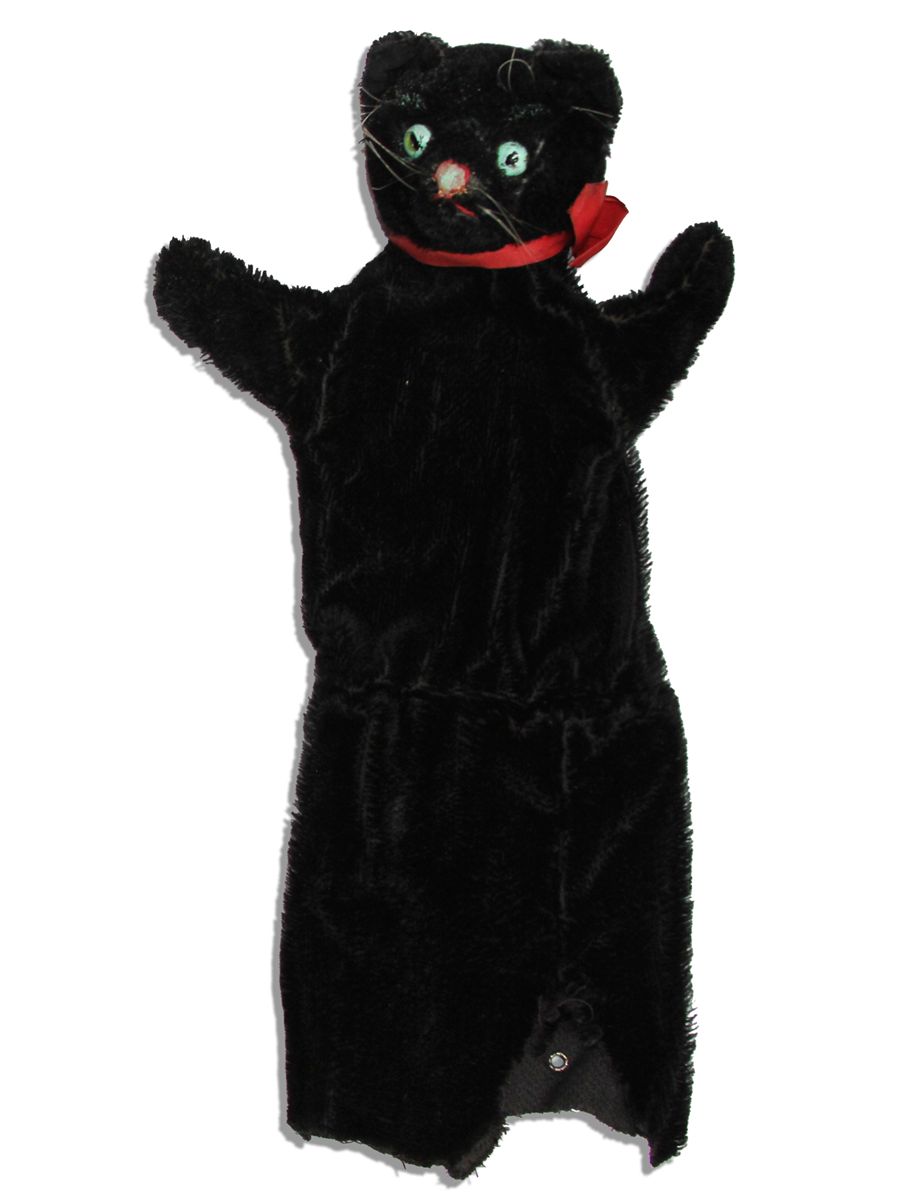 Black Kitten Hand Puppet From Captain Kangaroo -- Made by Steiff