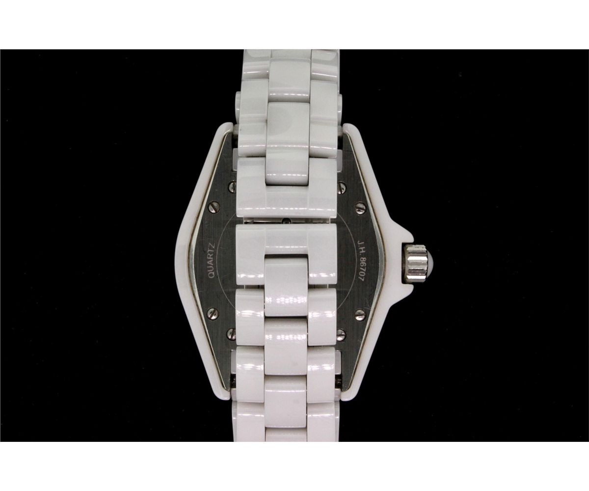 WATCH: [1] White ceramic ladies Chanel J12 quartz watch; #JH 86707 ...