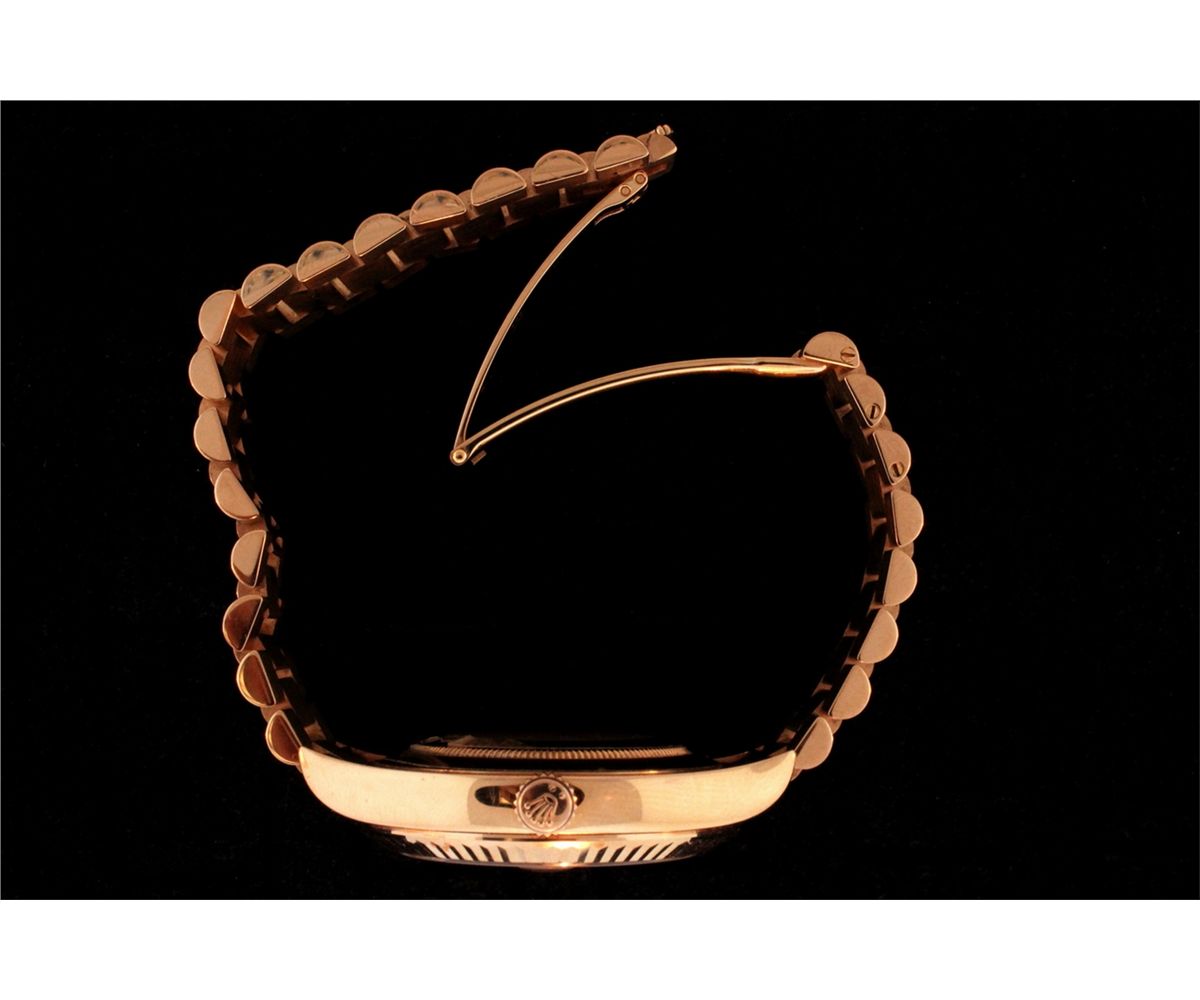 ROLEX: Men's 18kr Rolex O.P. Day Date II wristwatch; 41mm round case ...