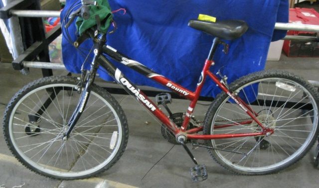Woman's Red & Black Quasar Mountain Bike.