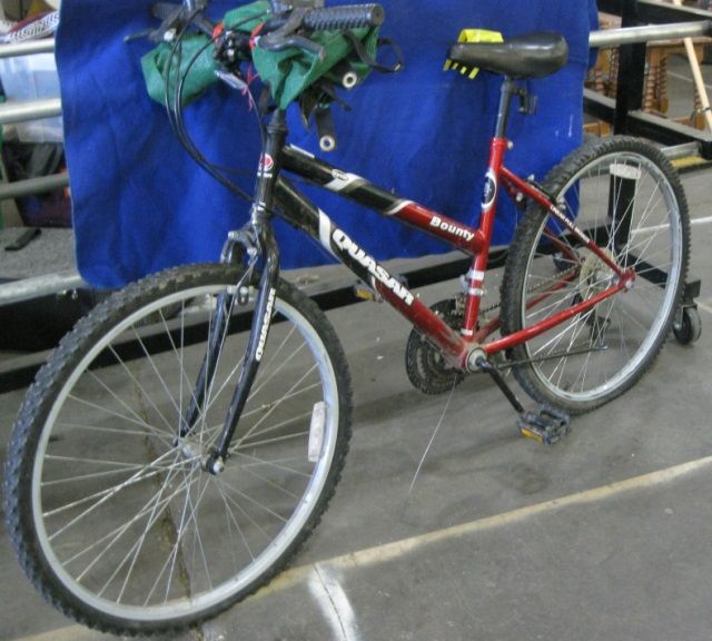 Woman's Red & Black Quasar Mountain Bike.