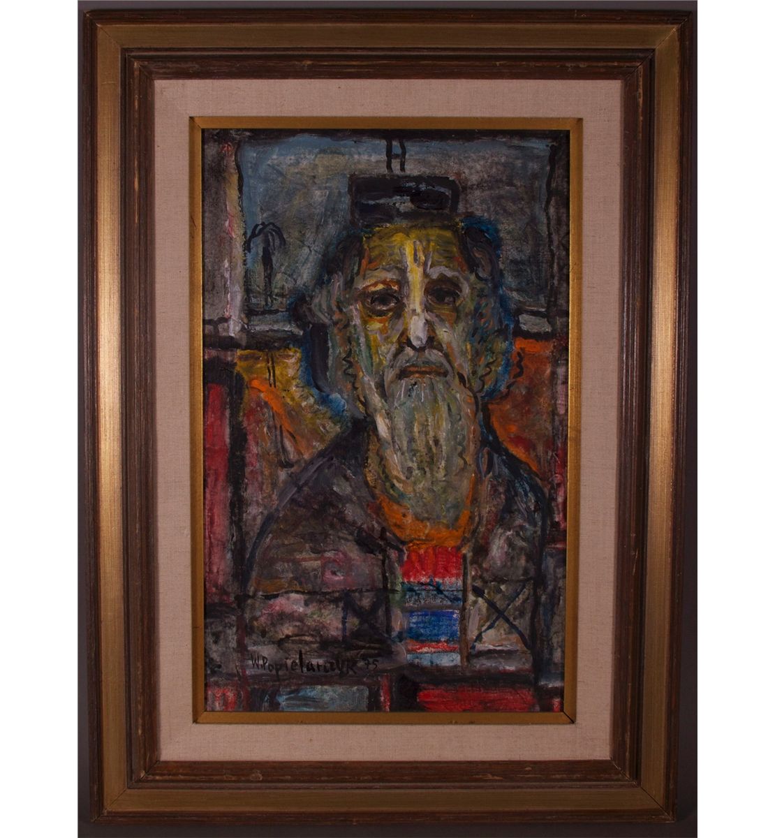 W.K. Popielarczyk (1925-1987) Signed, 1975. Framed oil on board ...