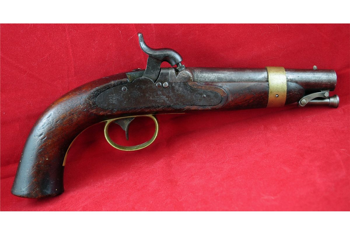 N.P. Ames 1845 USN, Issue, Percussion Pistol