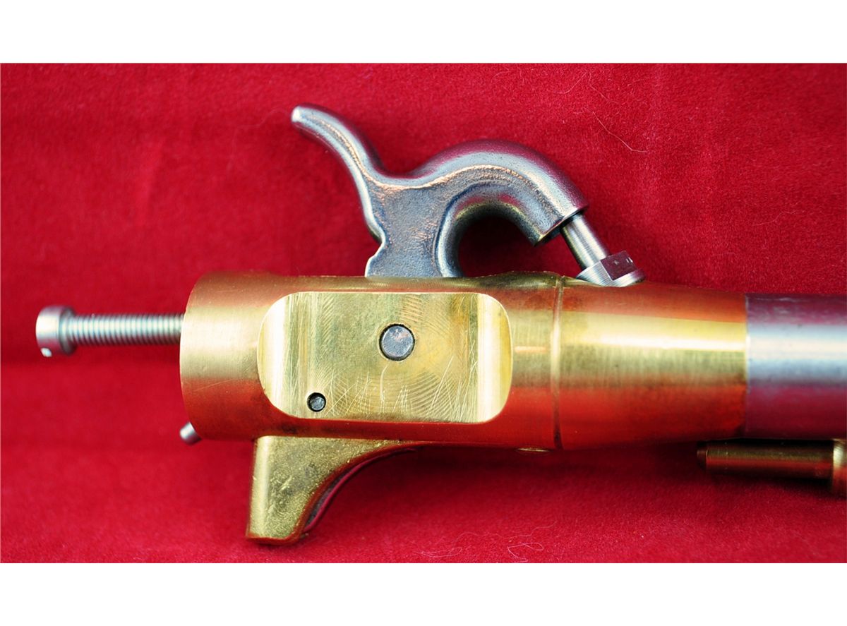 Brass and Steel Black Powder Pistol, Barrel Only