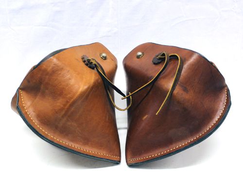 Pair Leather Tapaderos