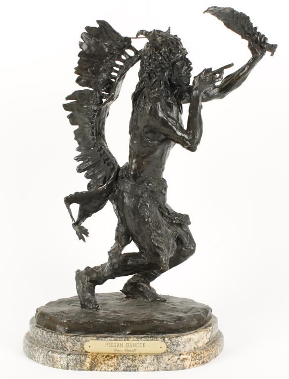 Fine Art Bronze By Dave Powell - Piegan Dancer