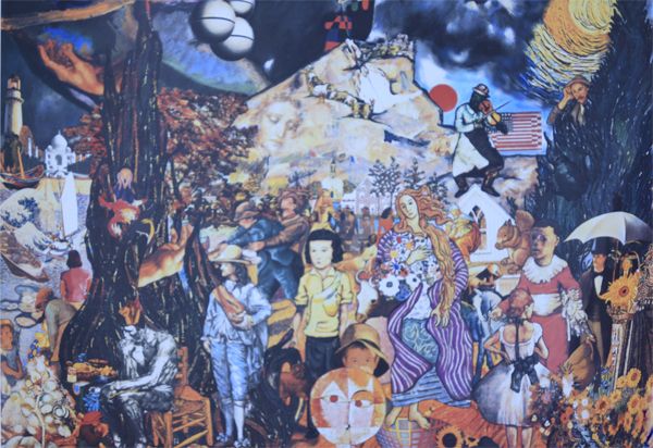 Collage of Subjects in Art