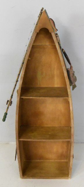 Half Canoe Form Bookcase