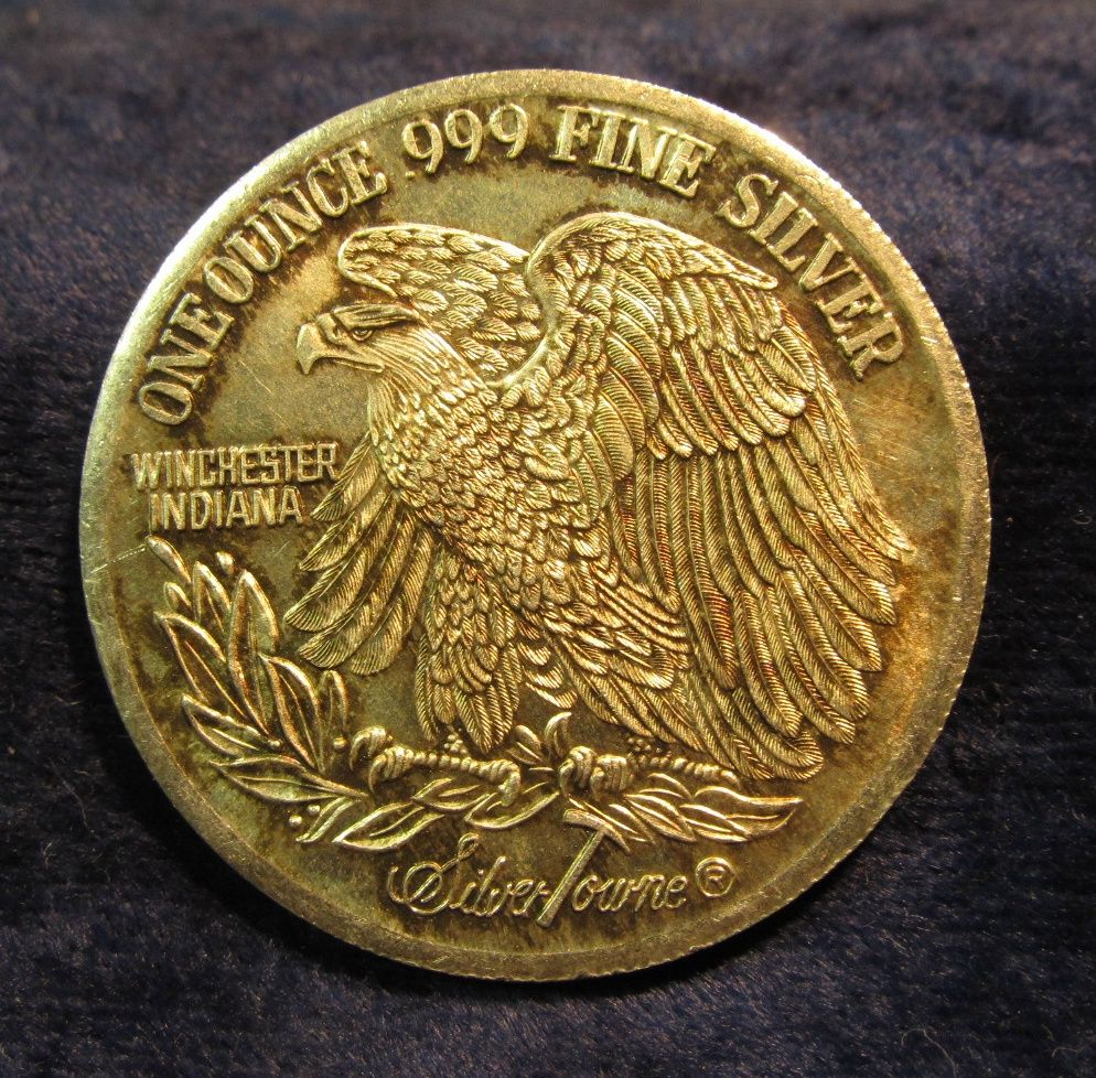 805. Silver Towne, Winchester, Indiana One Ounce .999 Fine Silver. St ...