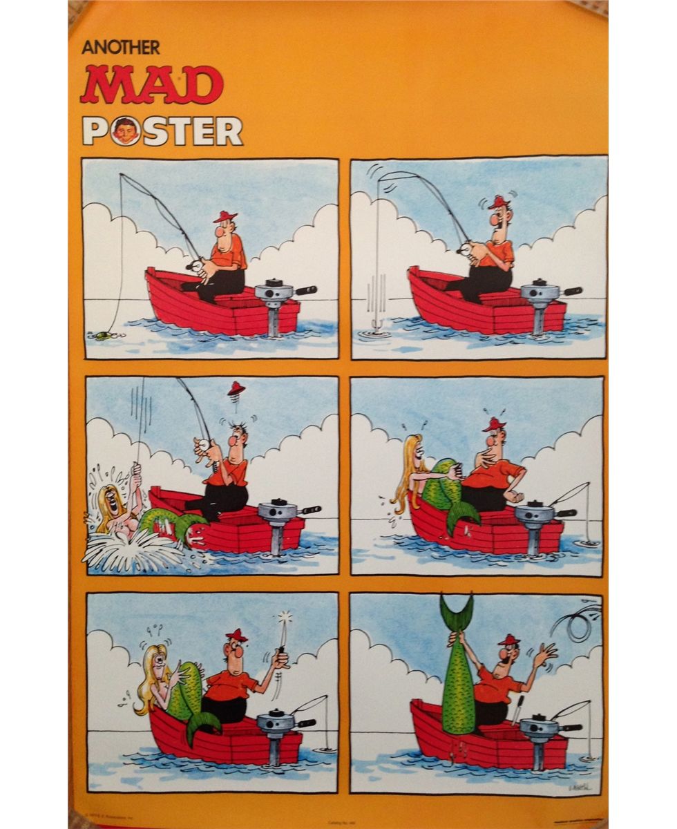 MAD MAGAZINE POSTER -ART BY DON MARTIN - 1977 - rare