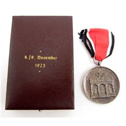 CASED GERMAN NAZI 1926-1933 BLOOD ORDER DECORATION W/ ISSUE RIBBON
