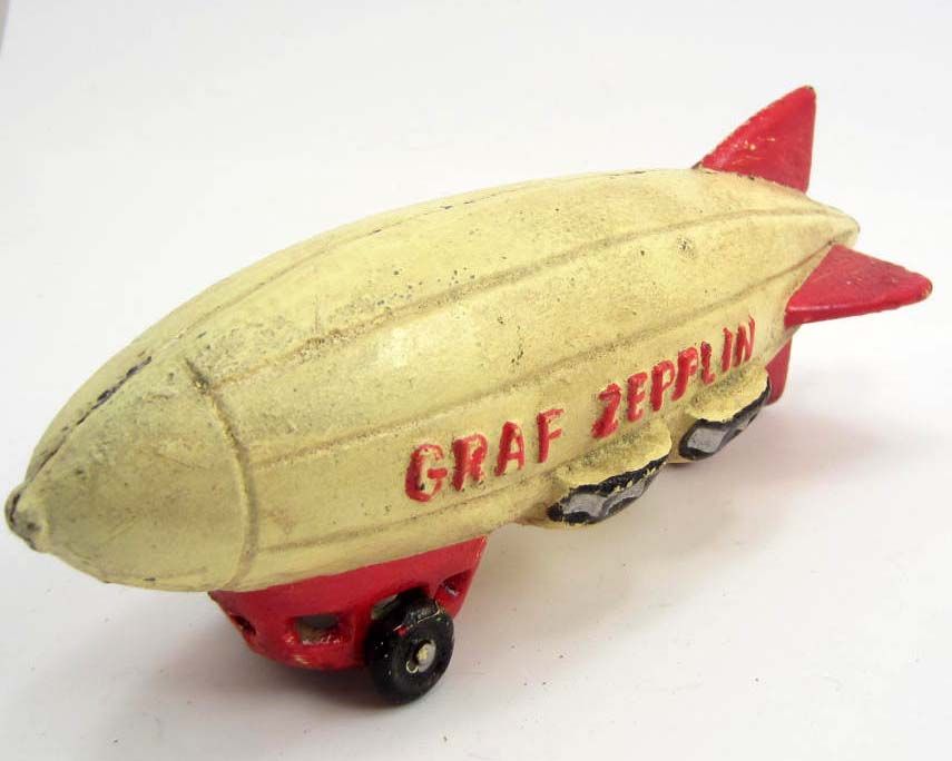 CAST IRON GRAF ZEPPELIN TOY - 8"
