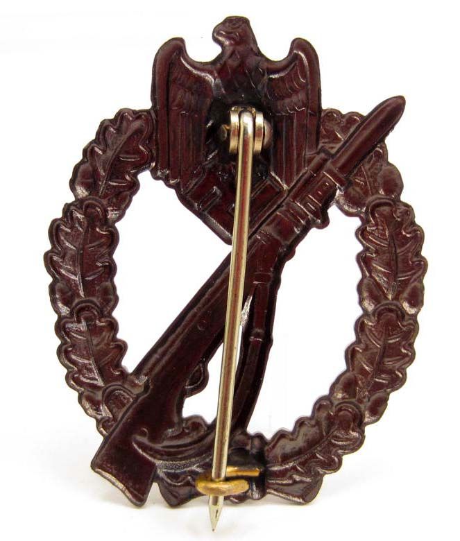 GERMAN NAZI ARMY BRONZE INFANTRY ASSAULT BADGE