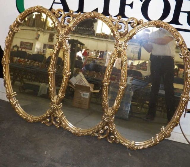 Triple Oval Overlapping Mirror