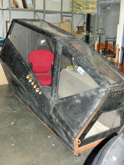 Movie prop space ship cockpit
