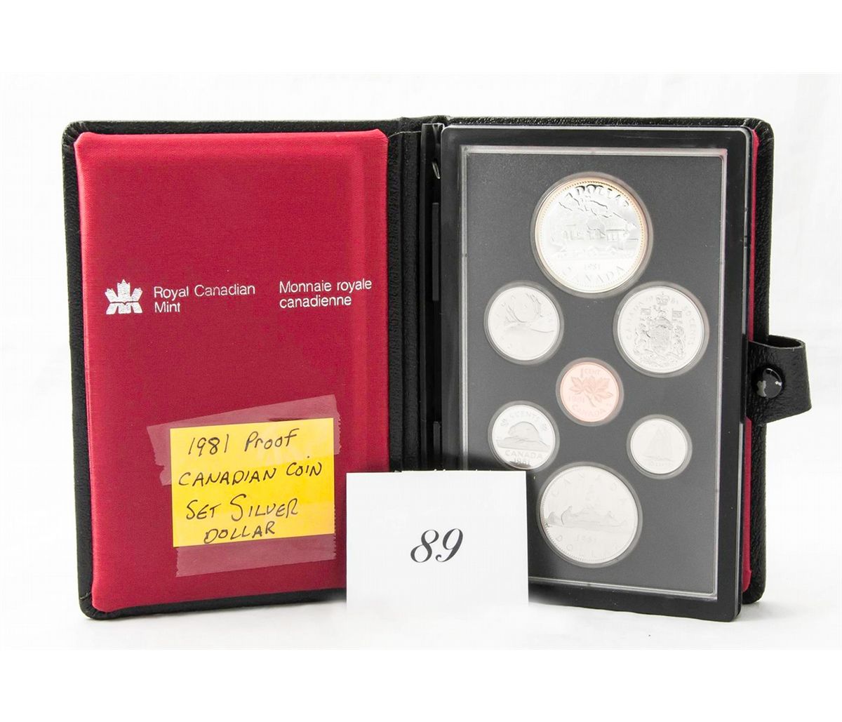 Royal canadian mint 1981 proof coin set silver