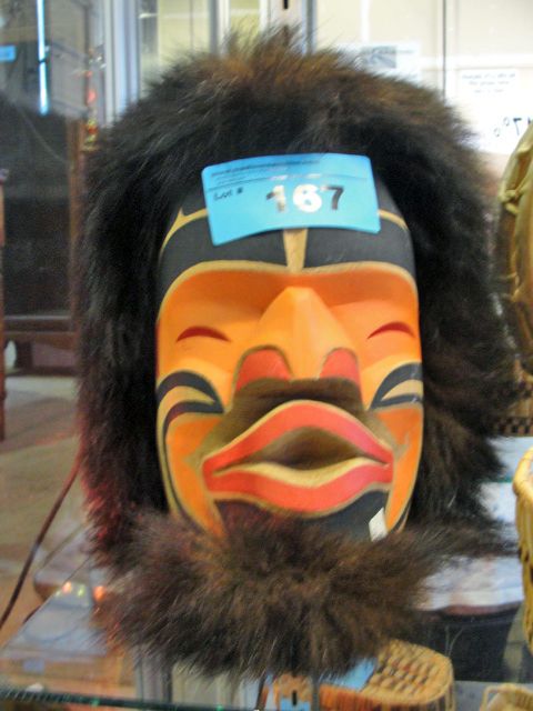 West coast native wood carved mask