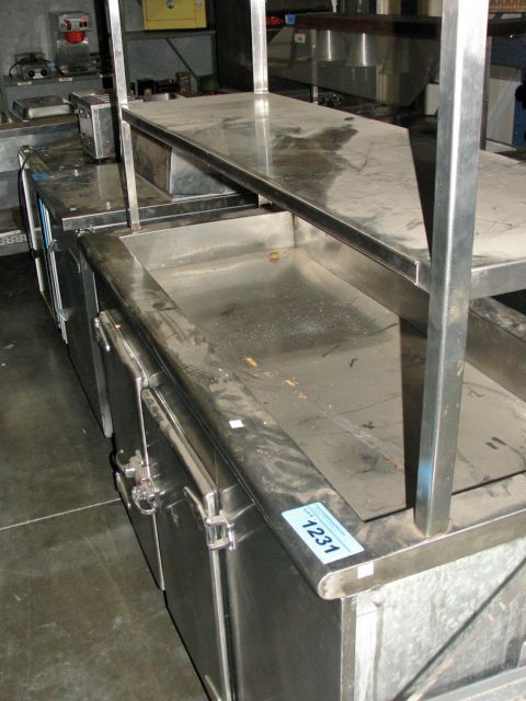 Quest stainless steel restaurant kitchen counter