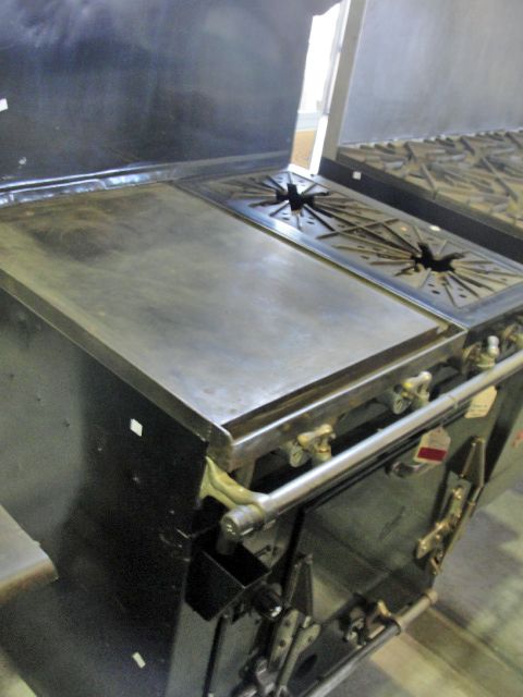 Quest commercial 2 burner with grill gas stove