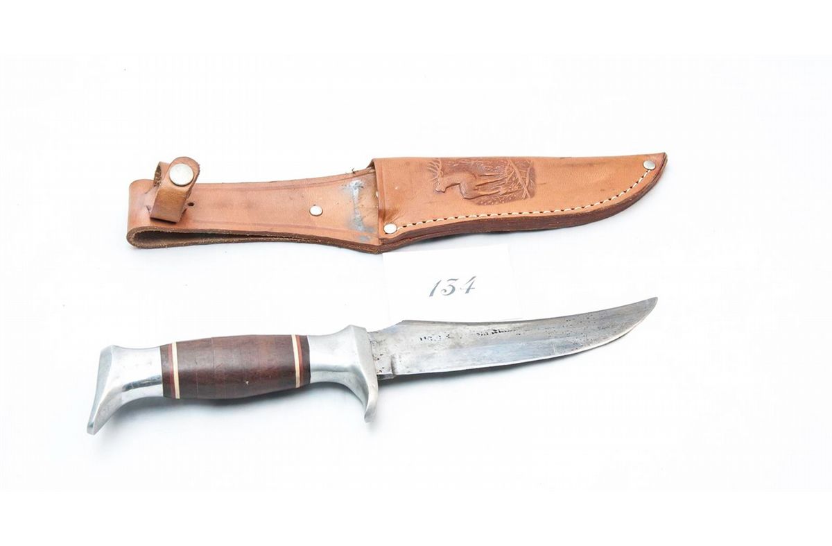 Solingen german made hunting knife with leather