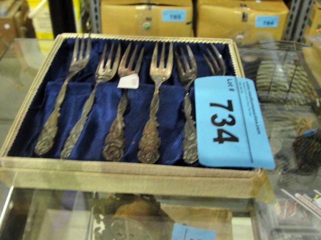 Vintage 6pc pickle fork set