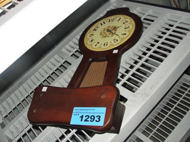 Wood crafted hamilton wall clock