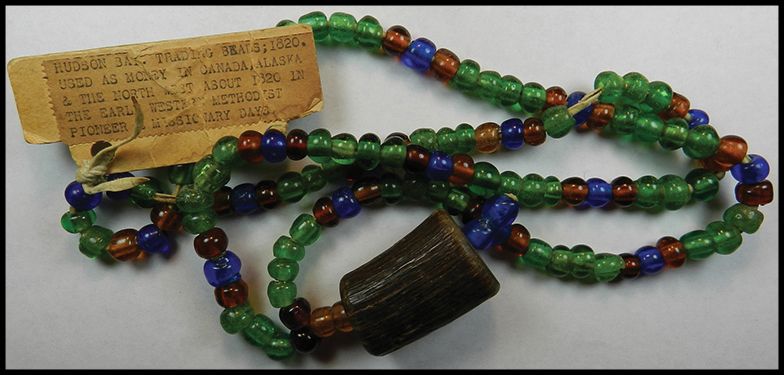 Hudson Bay Native American Trade Bead Necklace, Very Rare.