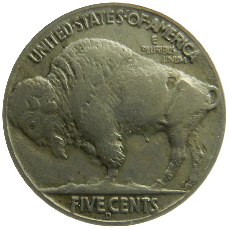 Buffalo Nickel, 1937-D 3 Legged Buffalo, Key variety, ANACS VF35