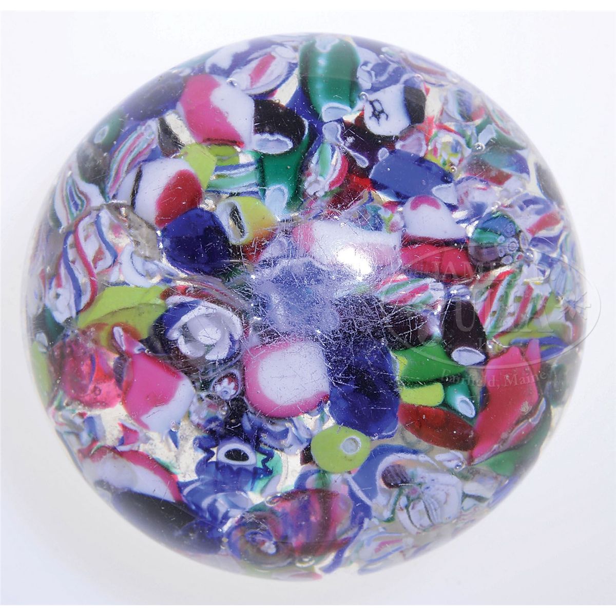 AMERICAN SCRAMBLE PAPERWEIGHT.