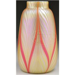 RARE DURAND ART GLASS VASE.