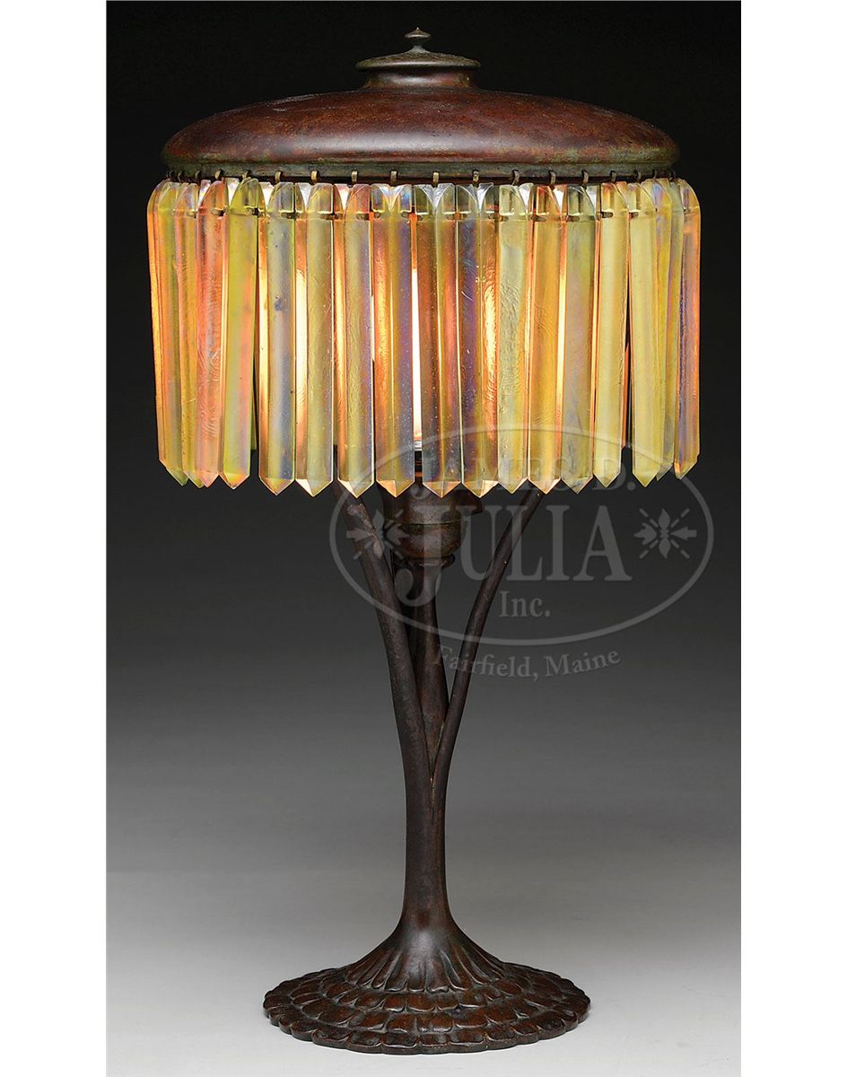 TIFFANY STUDIOS PRISM TABLE LAMP.