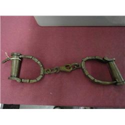 Antique Shackles or Handcuffs