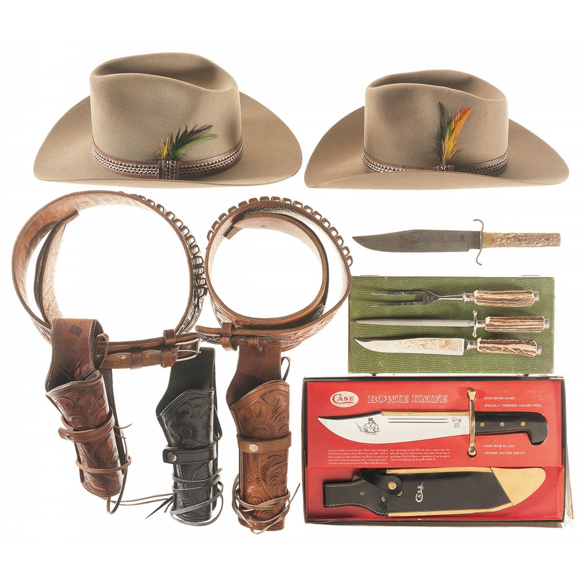 Miscellaneous Western Themed Items and Knives