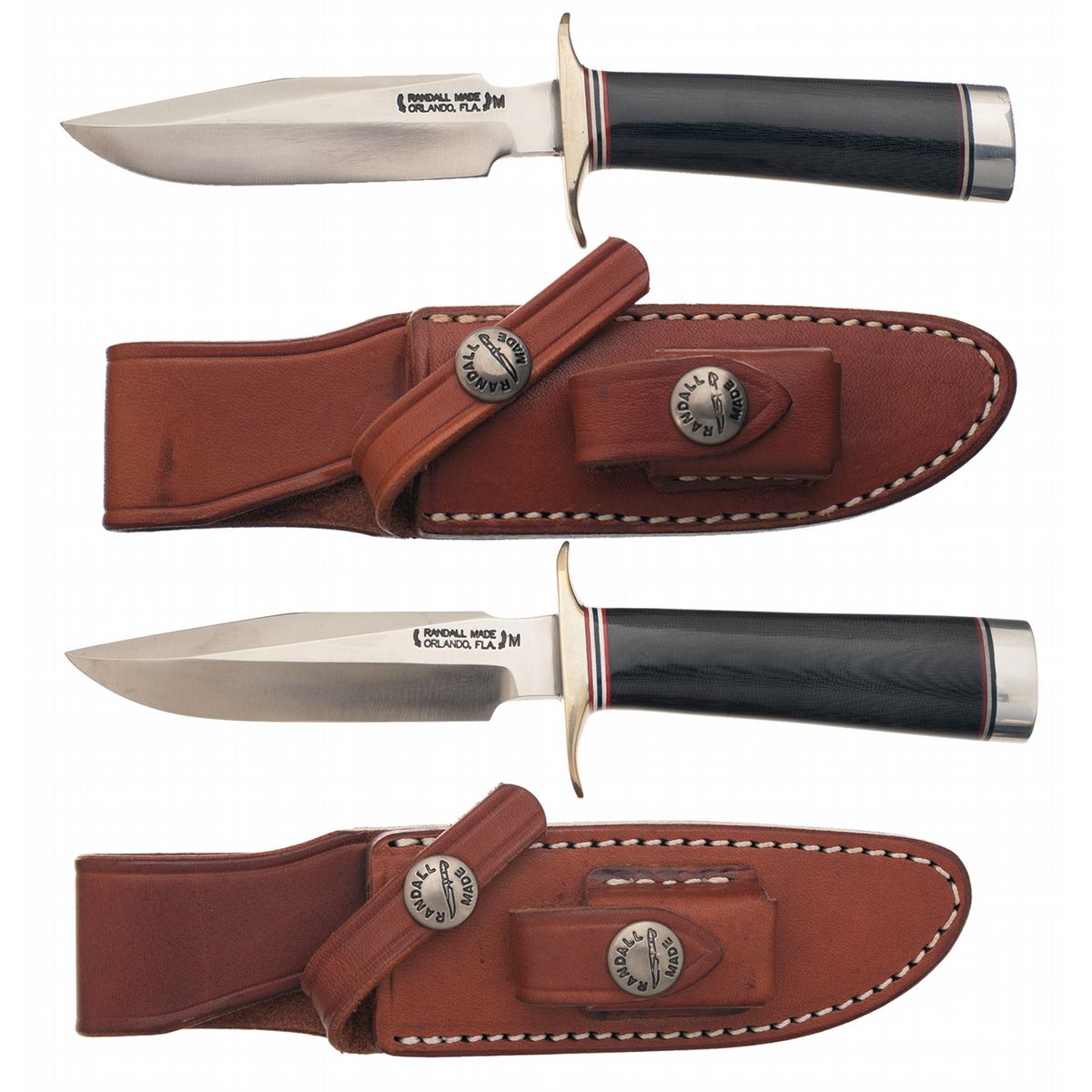 Two Randall Model 1 Miniature Knives with Sheaths