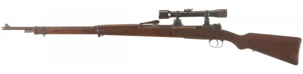 Mauser Gewehr 98 Bolt Action Sniper Rifle with Turret-Mounted ...