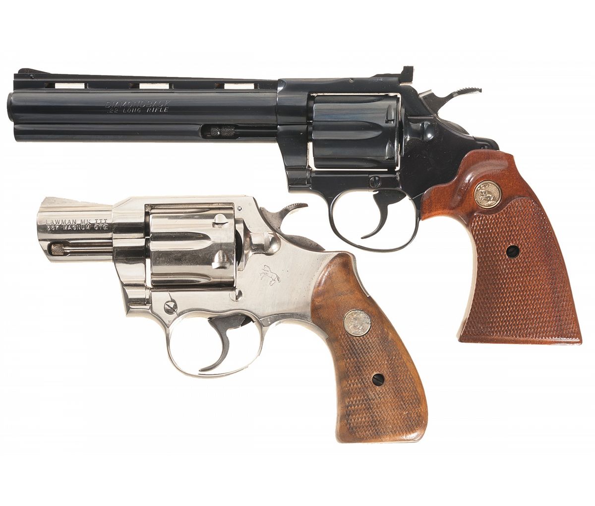 Two Colt Double Action Revolvers