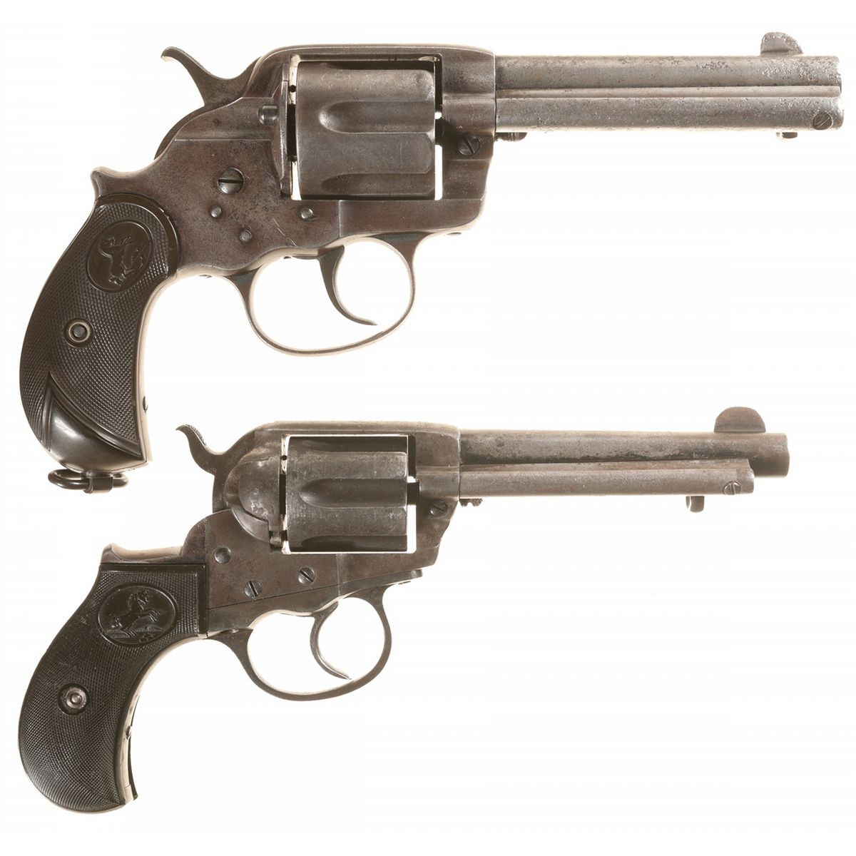 Collector's Lot of Two Colt Double Action Revolvers with Holsters