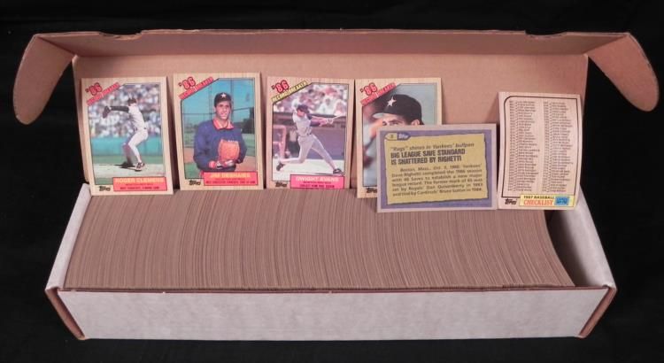 1987 Topps Complete Baseball Card Set 791 Cards