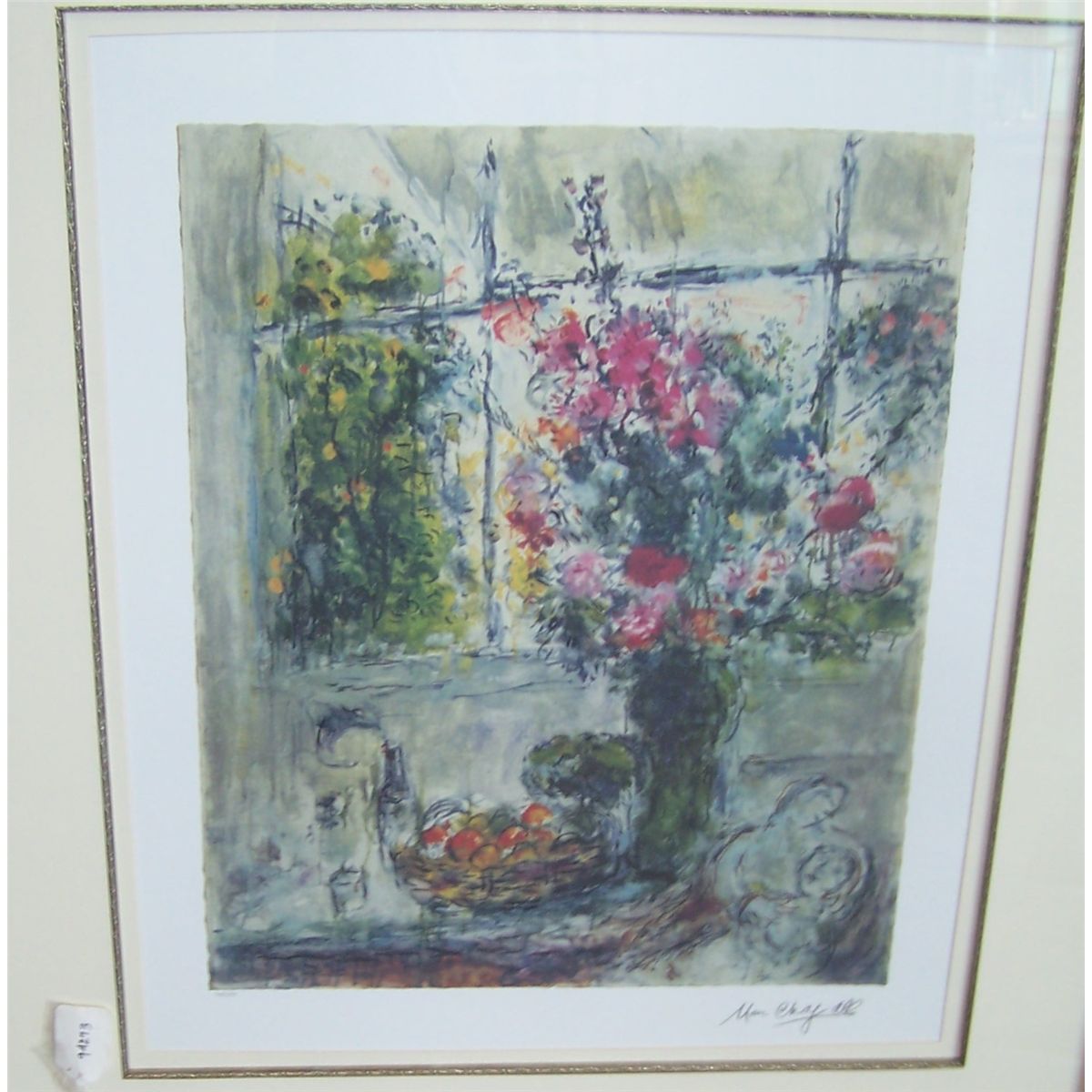 MARC CHAGALL "STILL LIFE" LIMITED EDITION LITHOGRAPH W/ C.O.A #100/500 ...