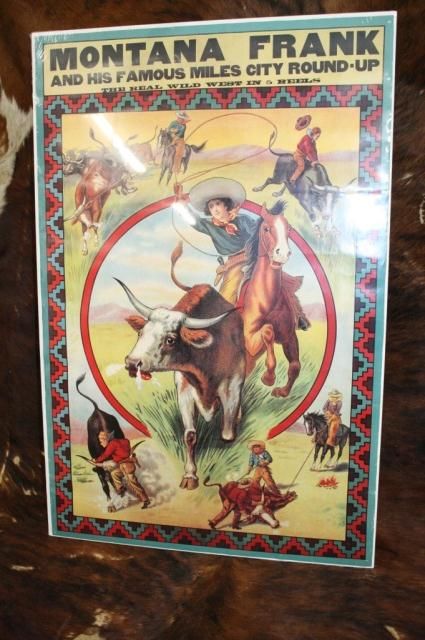 Montana Frank Wild West Show Poster