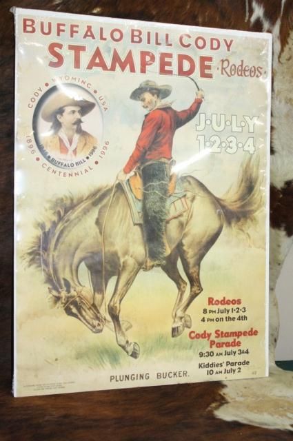Buffalo Bill Cody Stampede Rodeo Poster