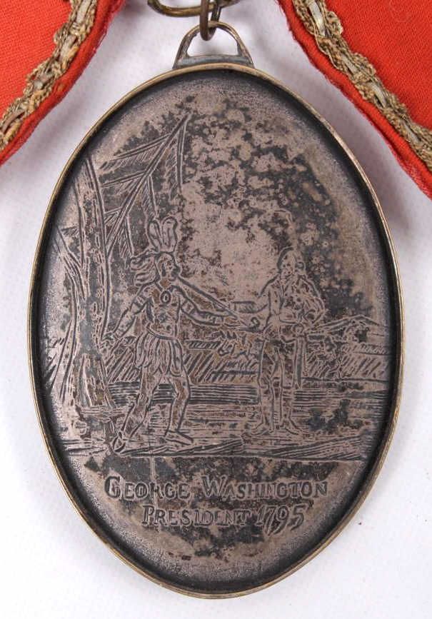 George Washington Indian Peace Medal 1795