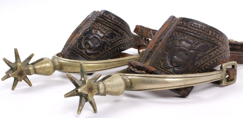 South American Cast Nickel Spurs